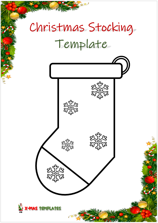 Printable Christmas Stocking Templates: Your Holiday DIY Solution! - X ...